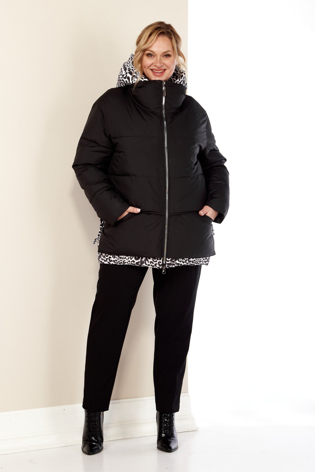 Куртка 2176 черный Shetti купить в интернет магазине | в наличии